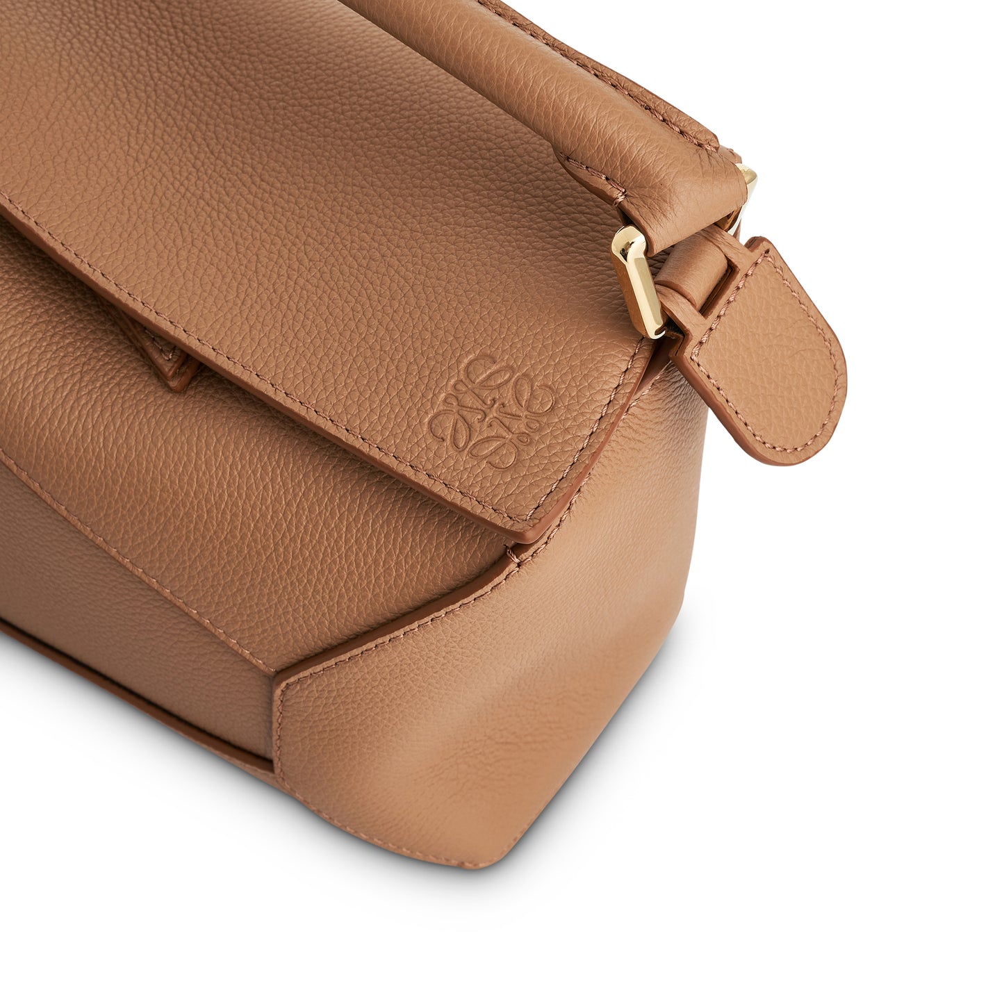 Small Puzzle Edge Bag in Toffee